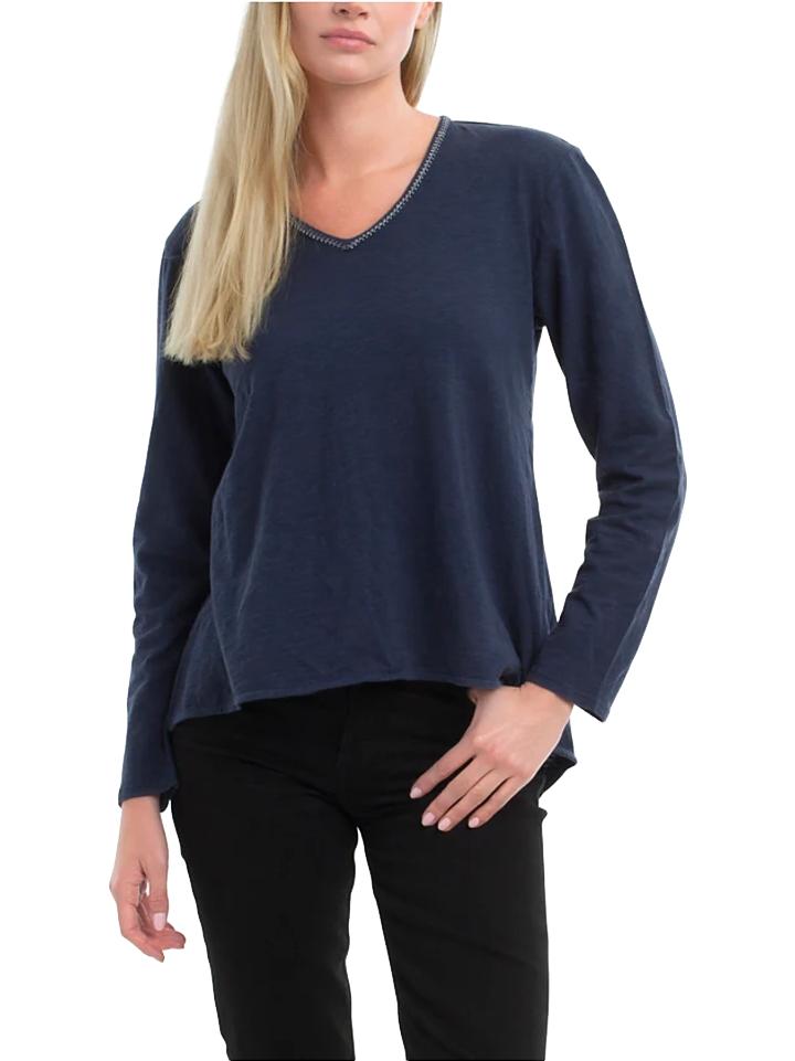WILT Wilt Clothing Metallic Thread V-Neck Tee
